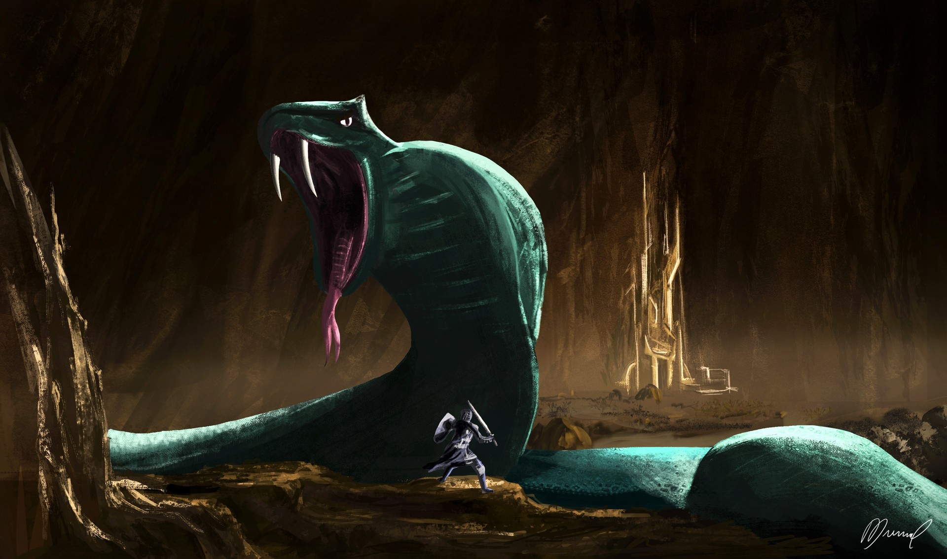 ArtStation - Giant snake