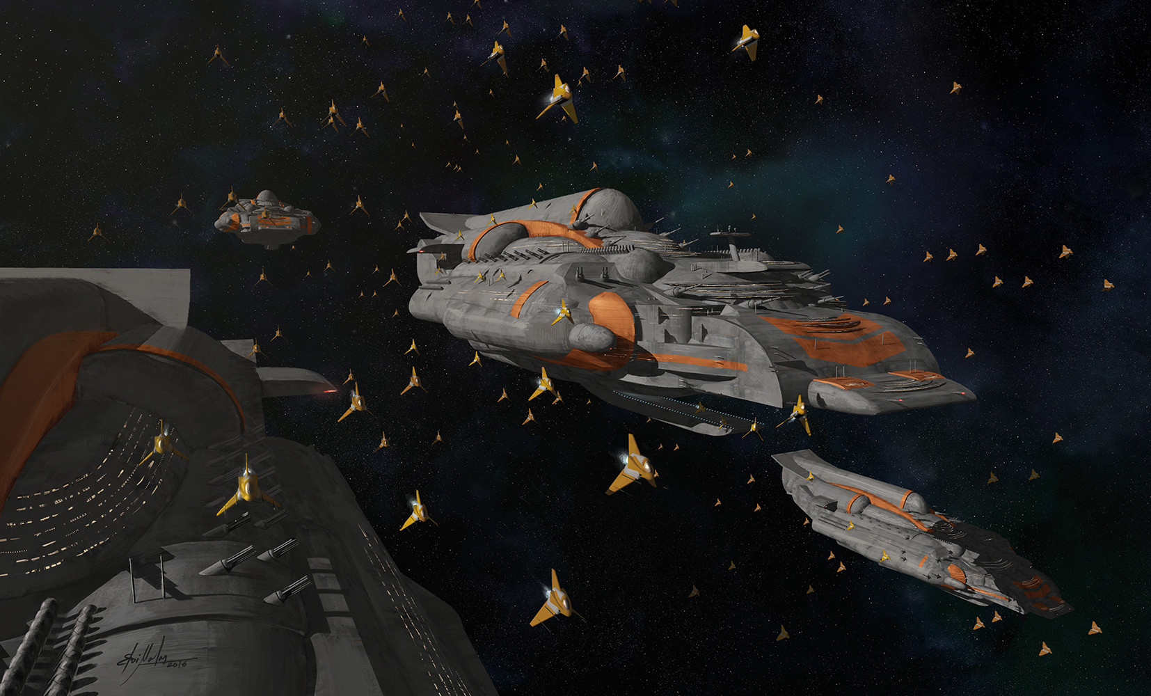 ArtStation - SPACE OPERA GAME CARD - MECADESTRUCTOR