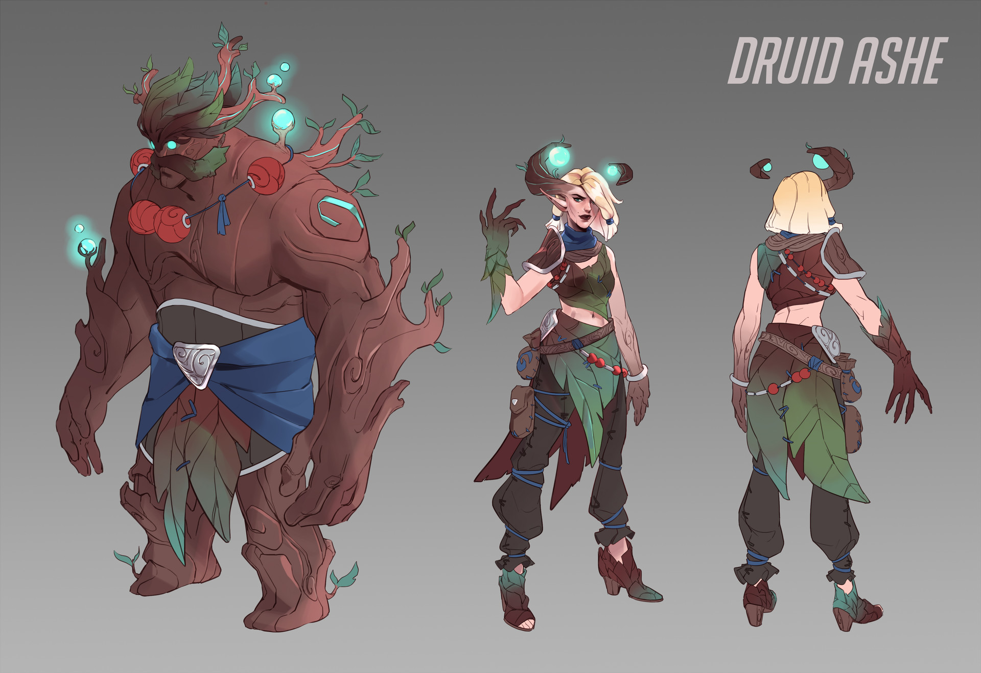 ArtStation - Druid Ashe fanskin