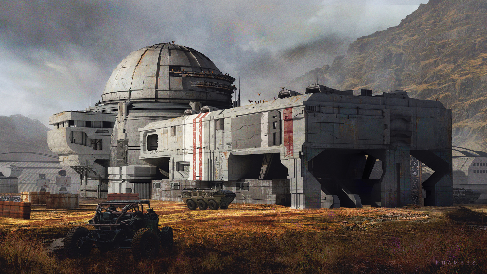 Outpost Facility by Riley Frambes : ImaginaryArchitecture