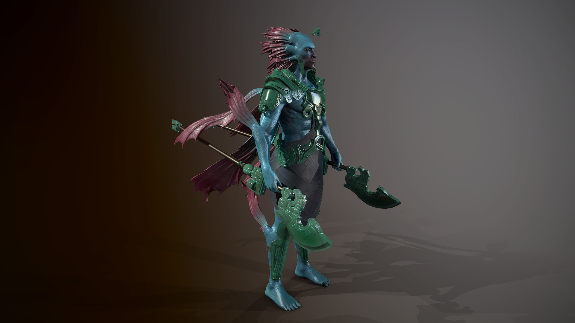 ArtStation - Kumena, Tyrant of Orazca - MTG Fan Art