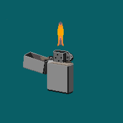 ArtStation - Pixel Zippo Gif