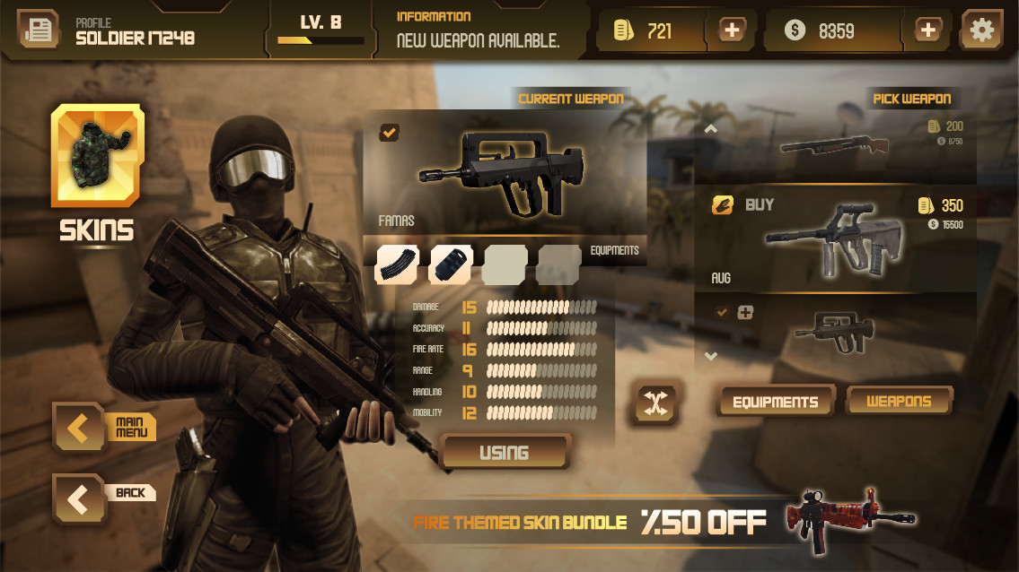 Burak Soydan - Mobile FPS Game UI Design