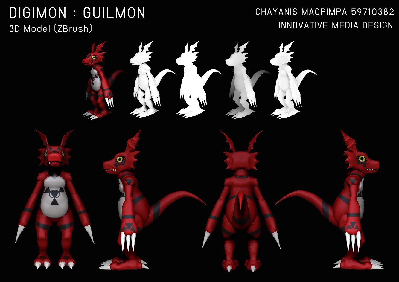 KD 88 - Guilmon 3D model