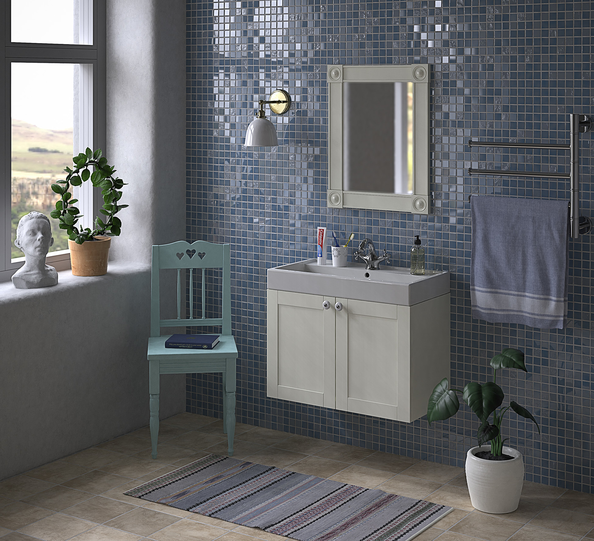 ArtStation - Bathroom Interior ZBrush+Keyshot