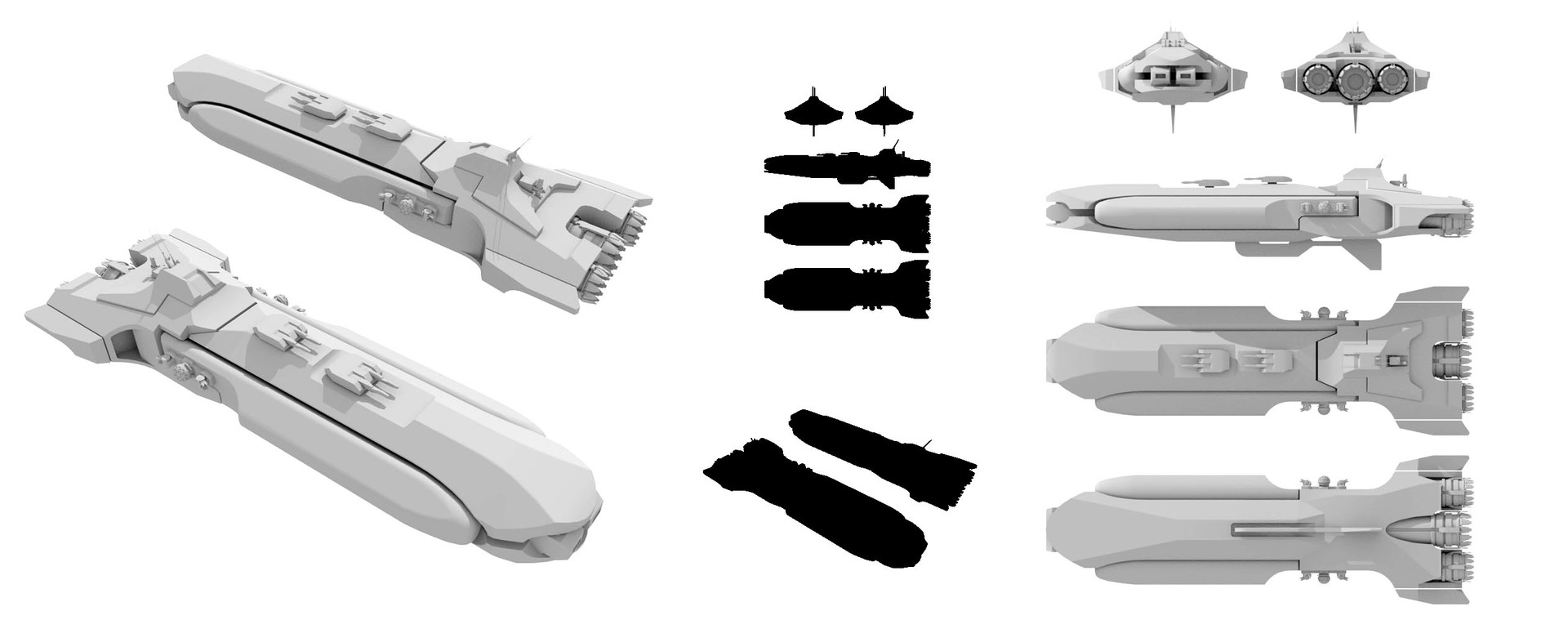 ArtStation - C492 Capital Class Warship