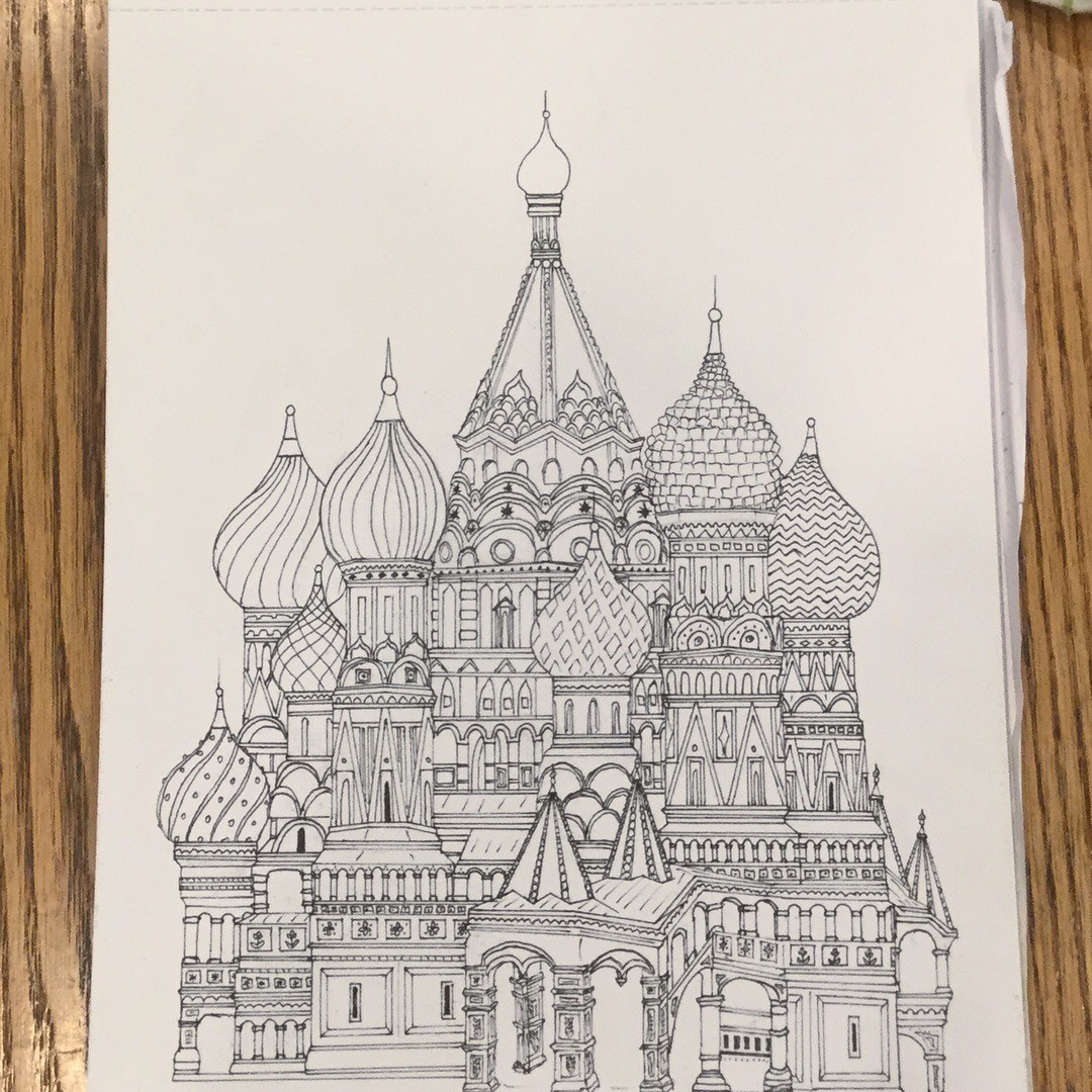 saint basils cathedral coloring pages