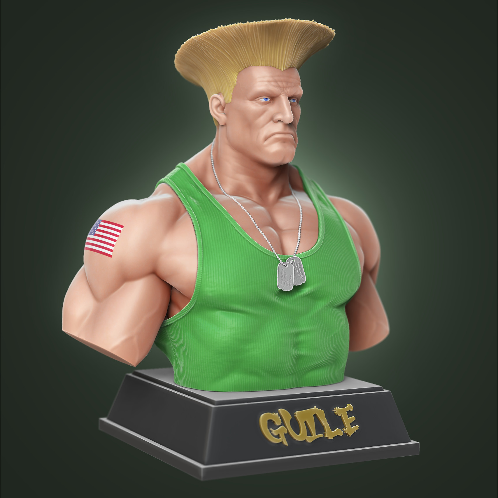 ArtStation - Guile bust - Print version