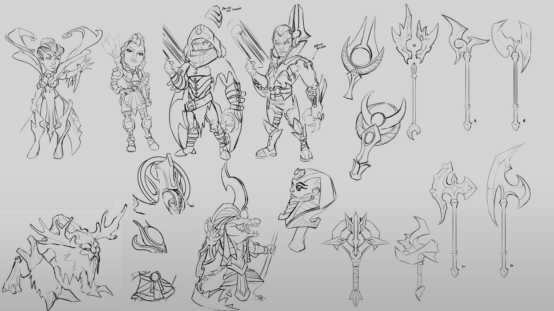ArtStation - Character exploration Sketches