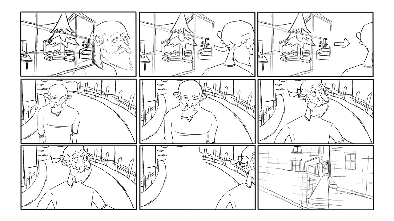 Ruan Smit - The Tinsel Township Christmas Tale - Story Boards