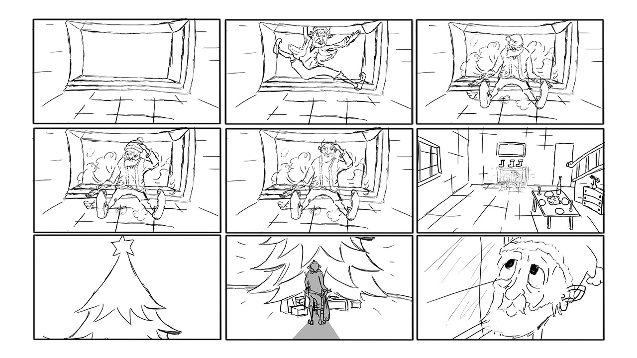 Ruan Smit - The Tinsel Township Christmas Tale - Story Boards