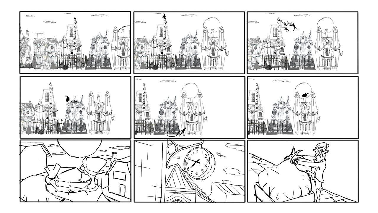 Ruan Smit - The Tinsel Township Christmas Tale - Story Boards