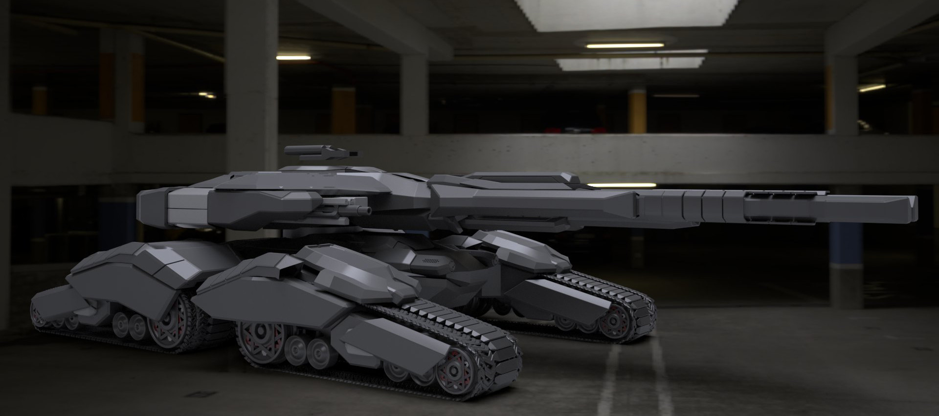 ArtStation - SG M Tank Concept Model