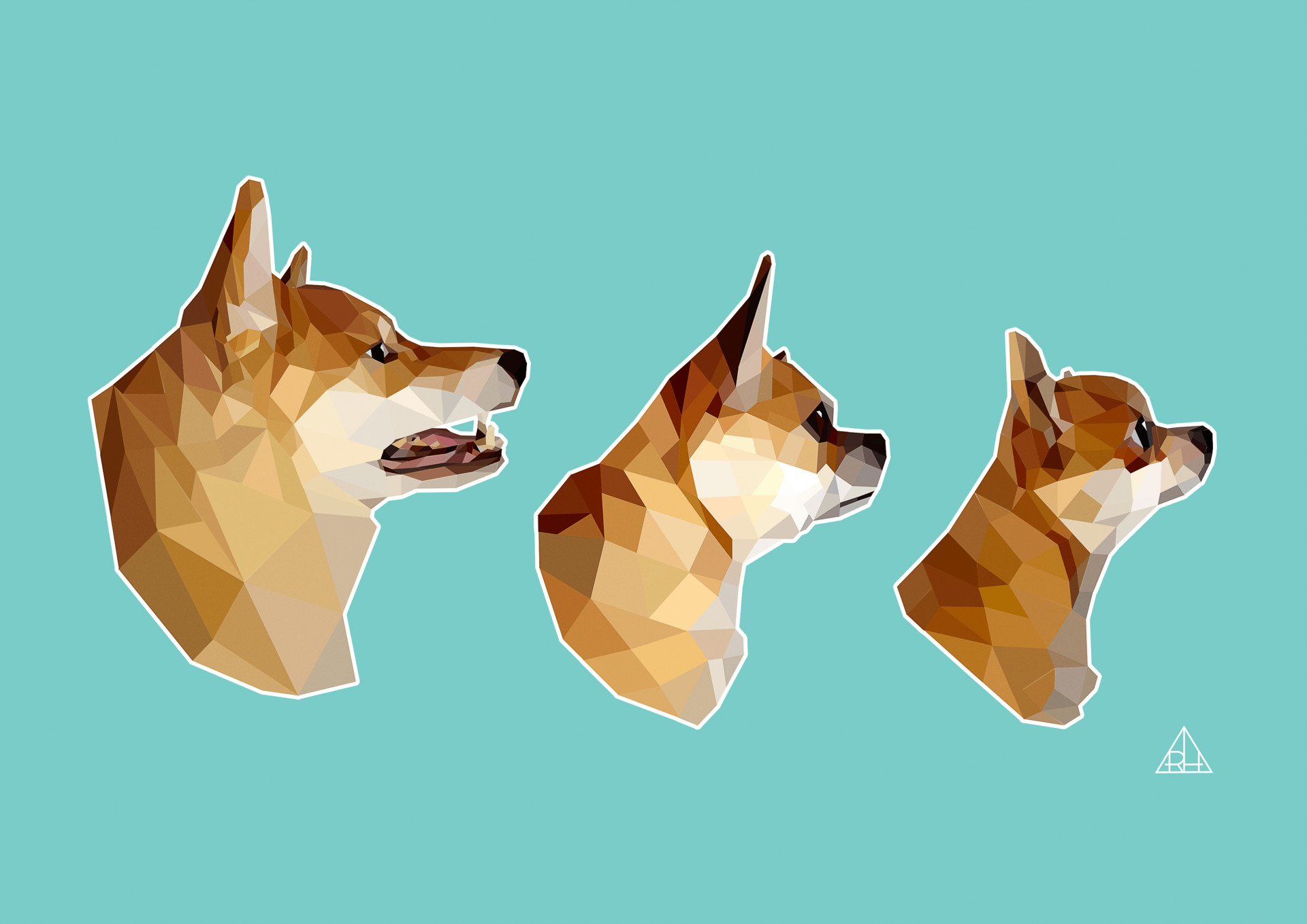 ArtStation - Geometric Dogs