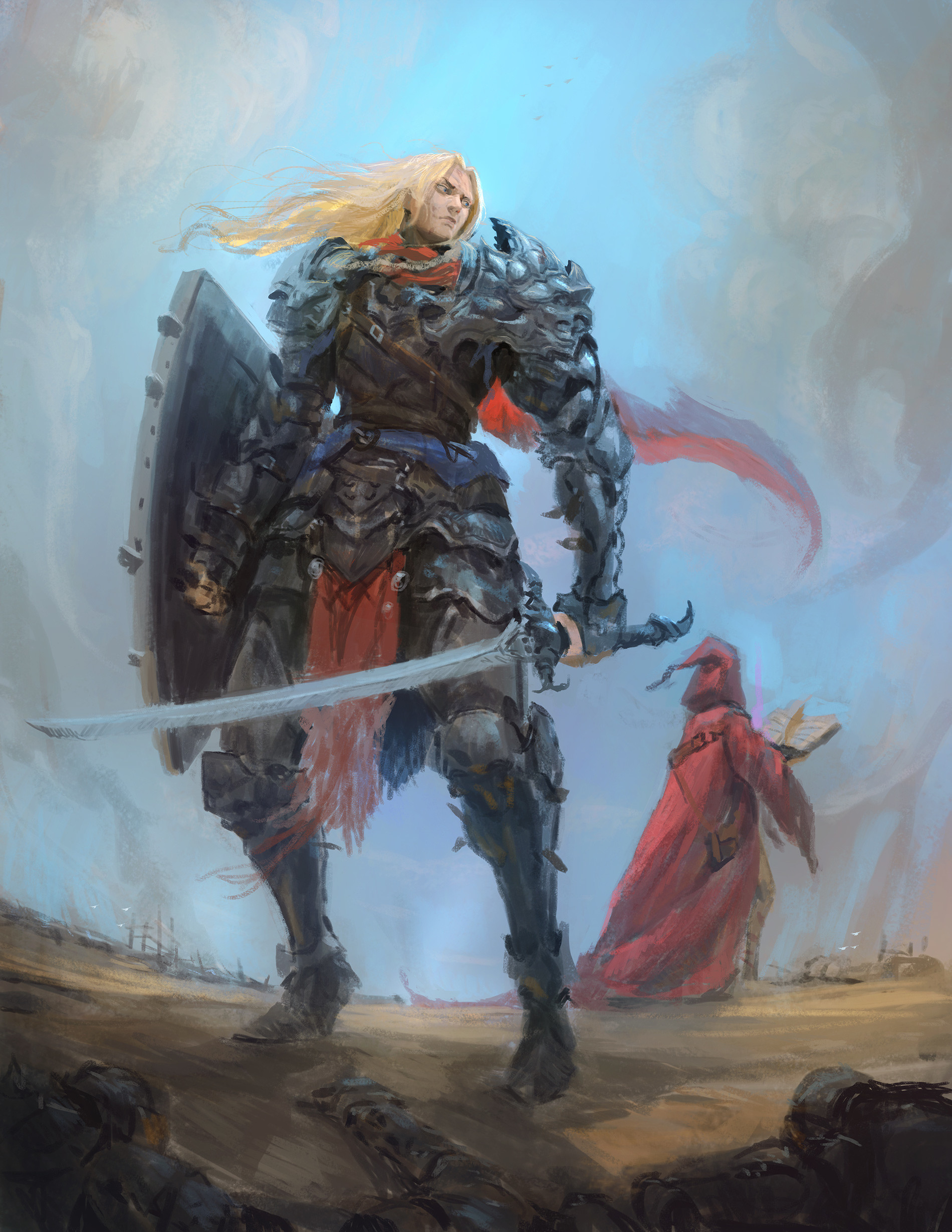 ArtStation - Red inquisition sketch
