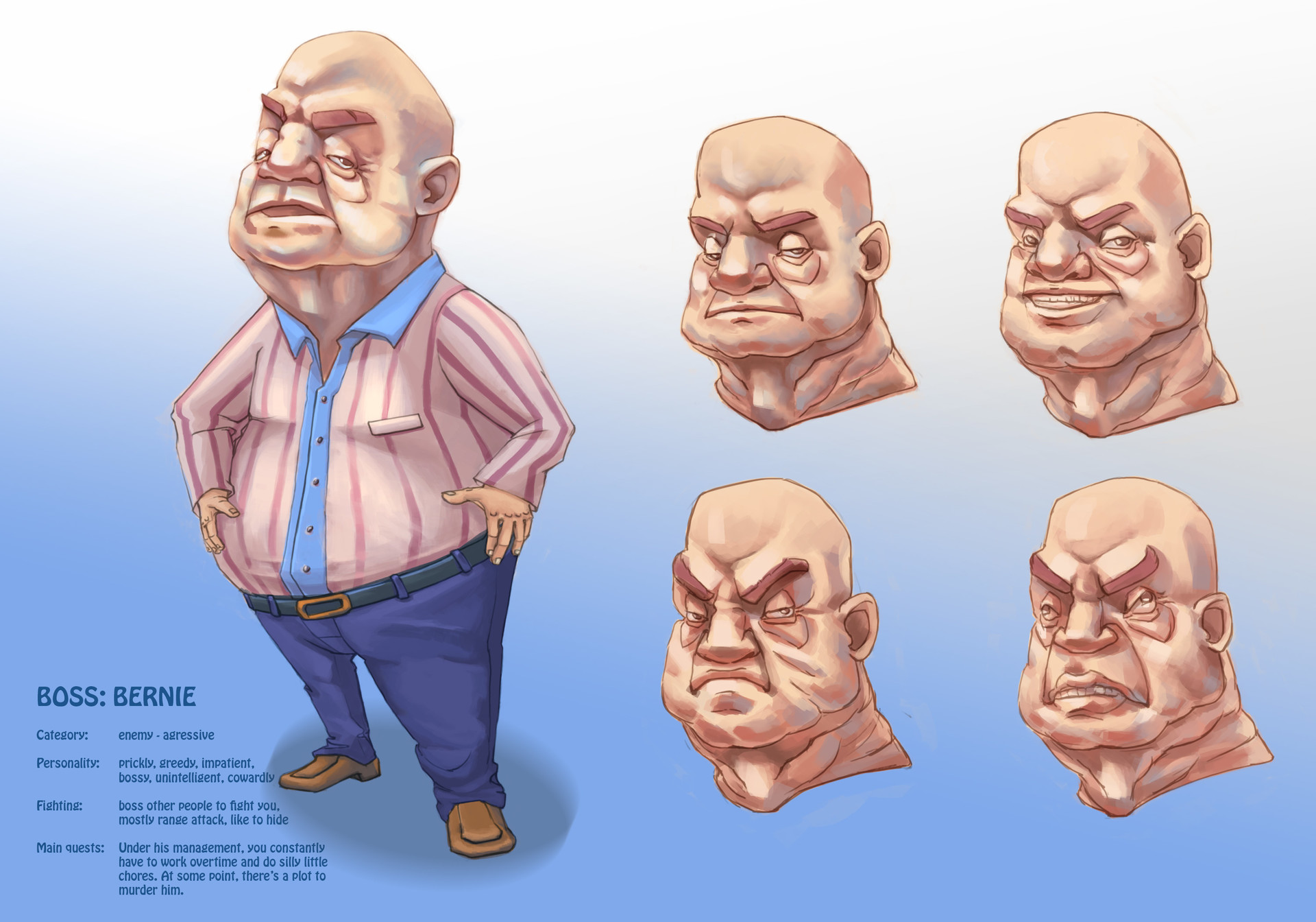 ArtStation - Bernie Character Concept