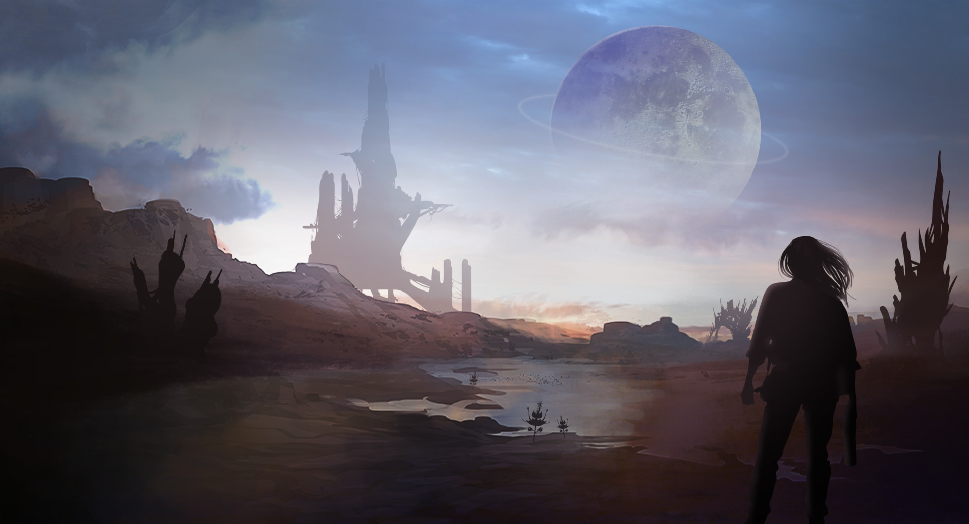 ArtStation - Alien Landscape, Esther Kelly