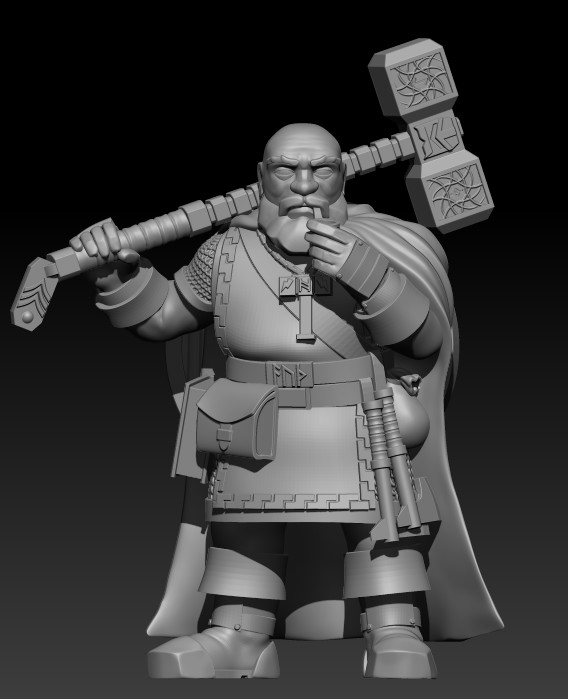 ArtStation - D&D Dwarf Cleric