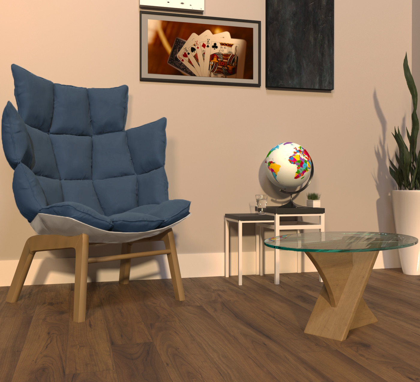 ArtStation - Living Room 3D Scene