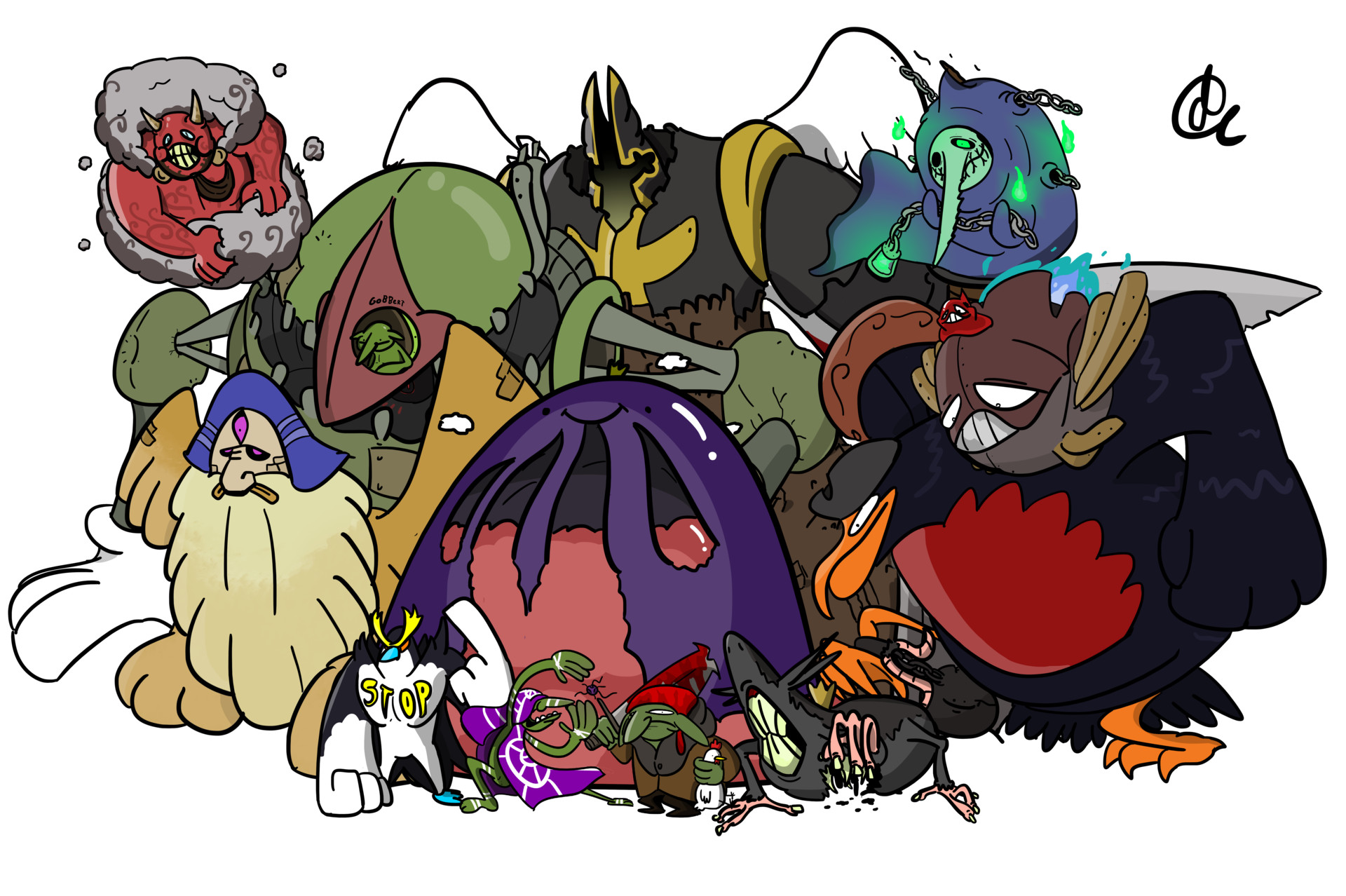 ArtStation - A whole lot of bosses