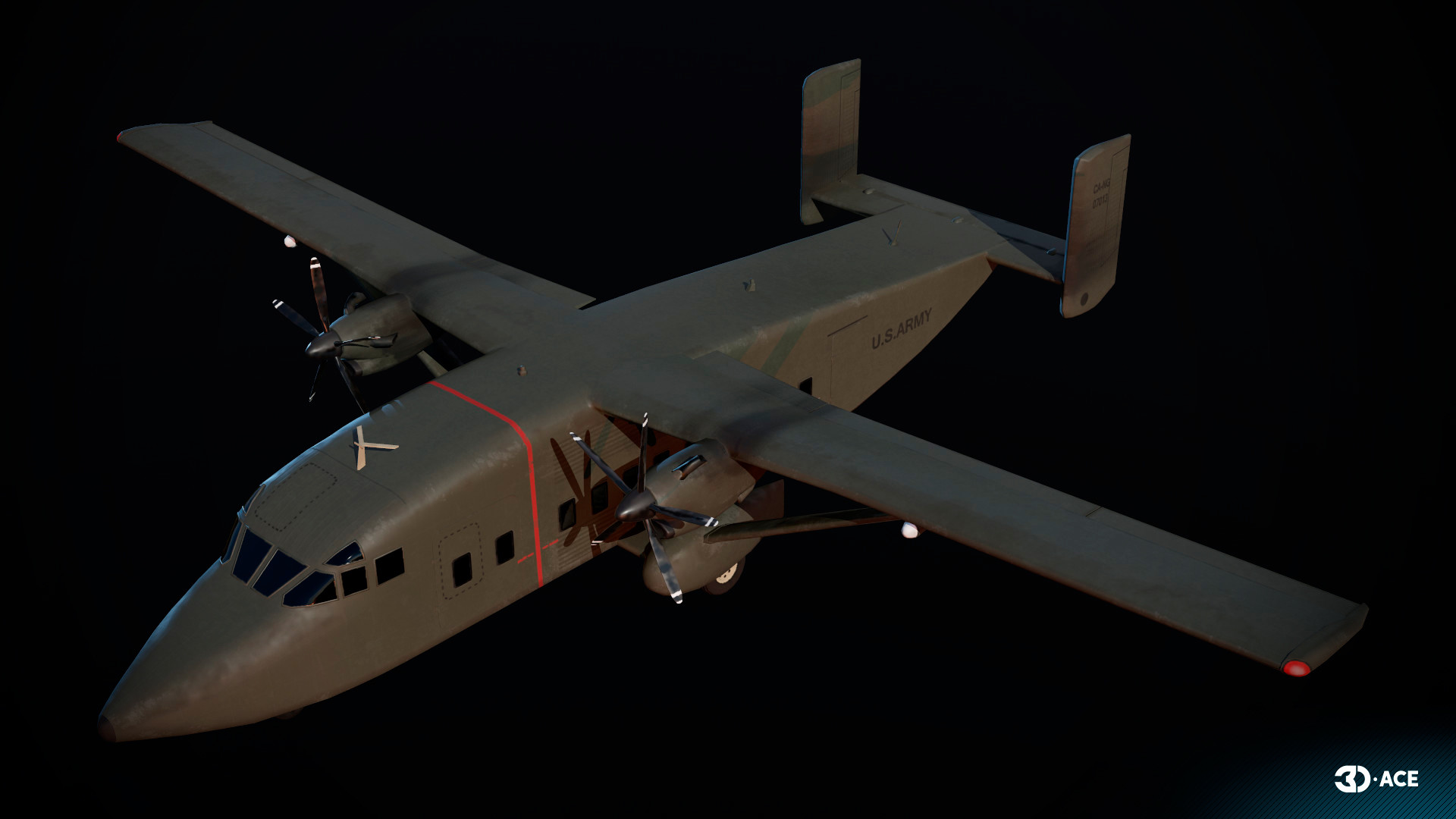 3D-Ace Studio - Short C-23 Sherpa