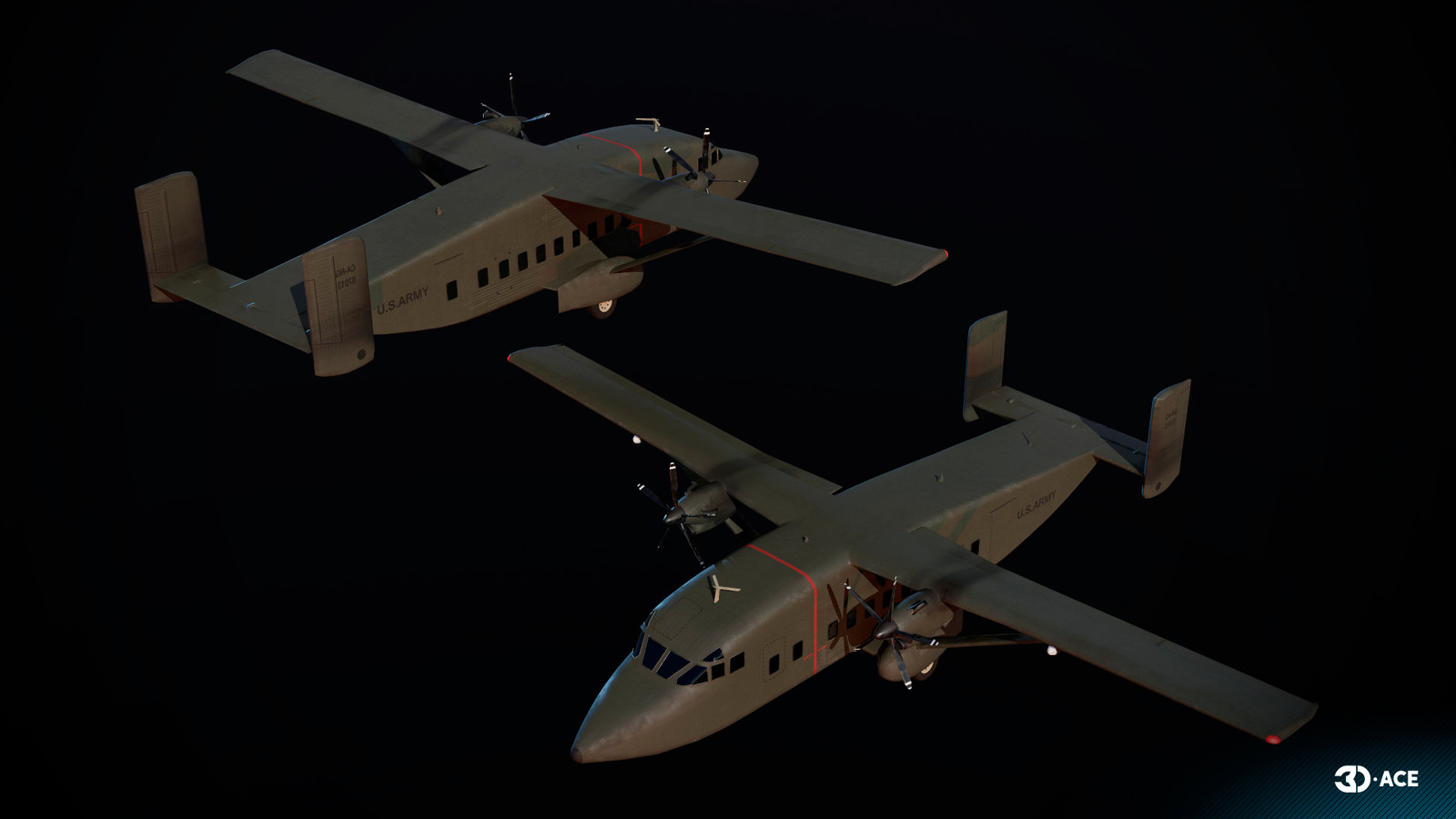 3D-Ace Studio - Short C-23 Sherpa