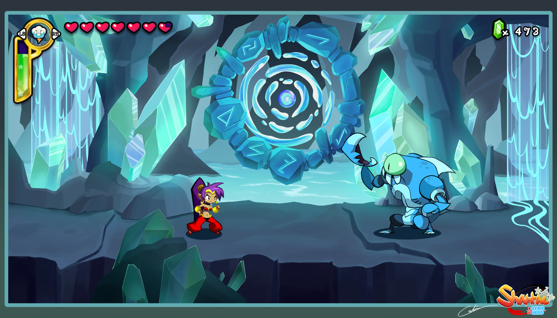 ArtStation - Shantae: Half-Genie Hero Fan Project - Crystal Cavern