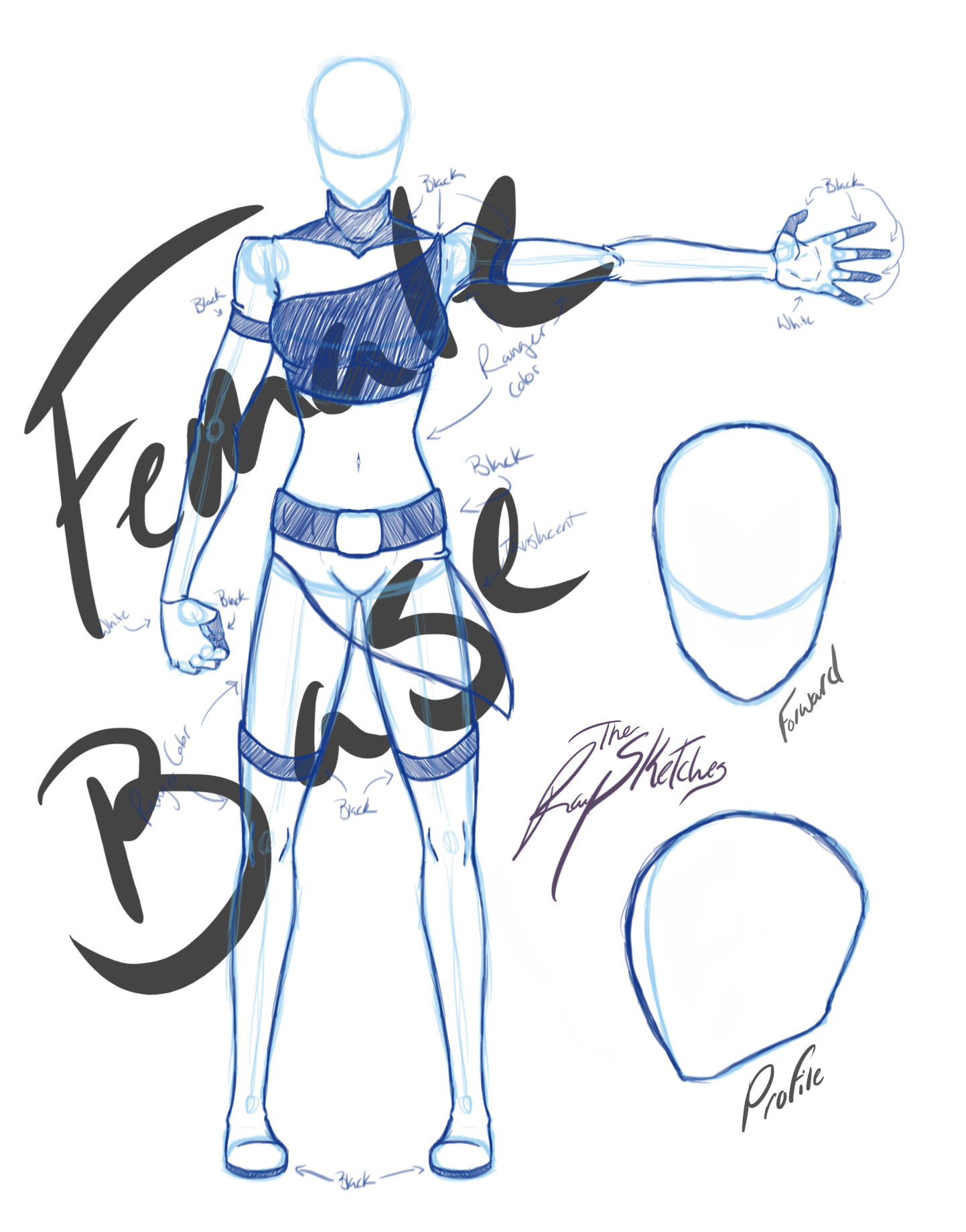 Rachel West - Power Rangers OCs Bases