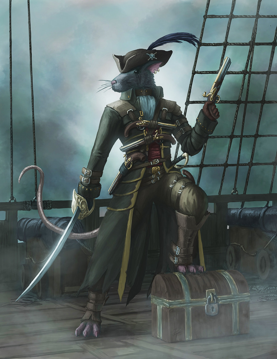 Commission - Ratman Pirate Captain by Tamás Patkós : r/ImaginaryPirates