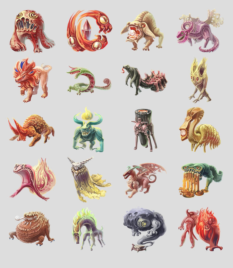 ArtStation - Fire Monsters