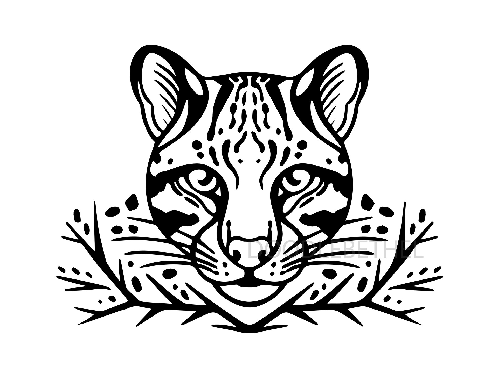 ocelot coloring sheet