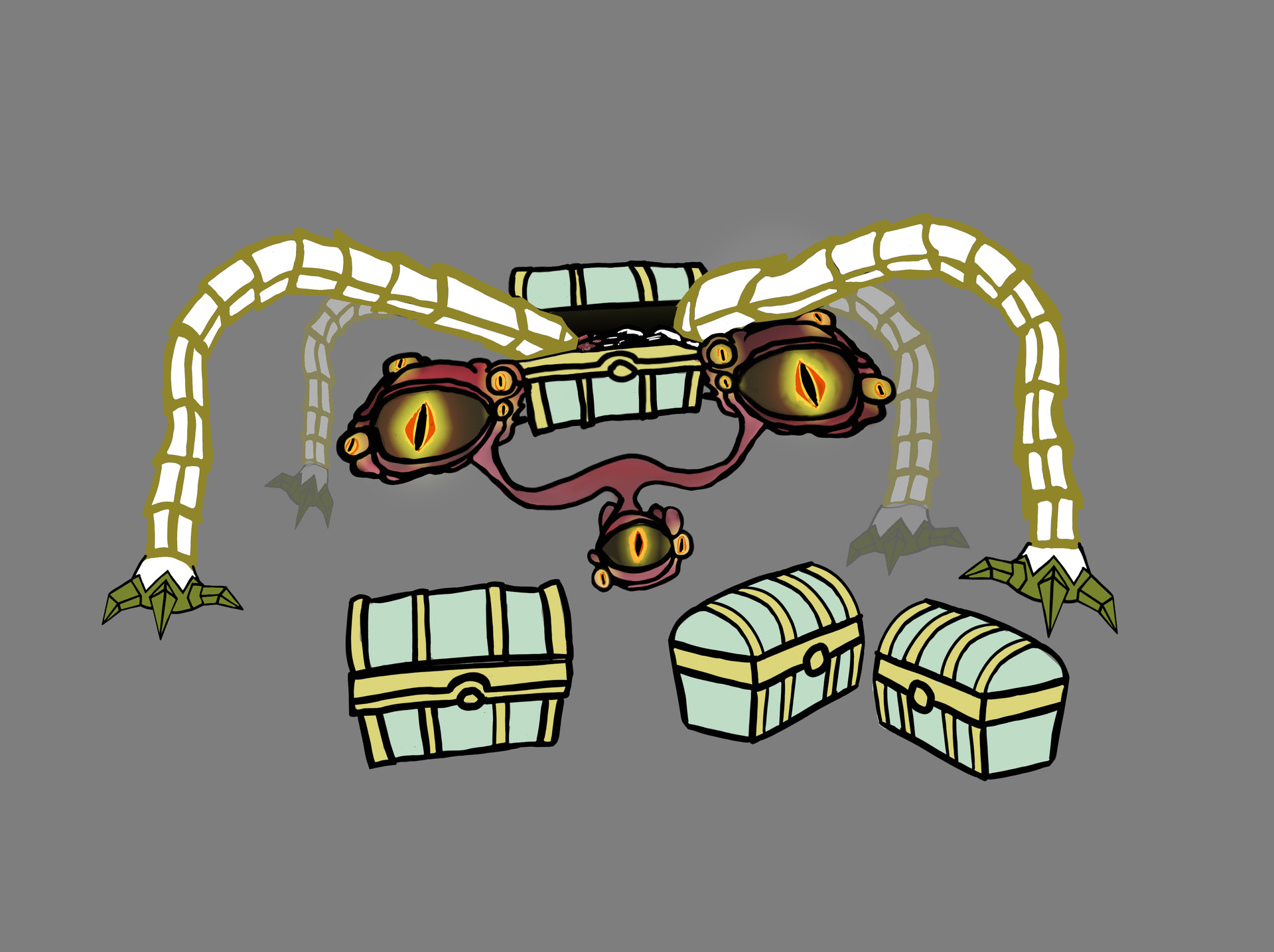 ArtStation - WIP Zelda Breath of the Wild. Malice Mimic.