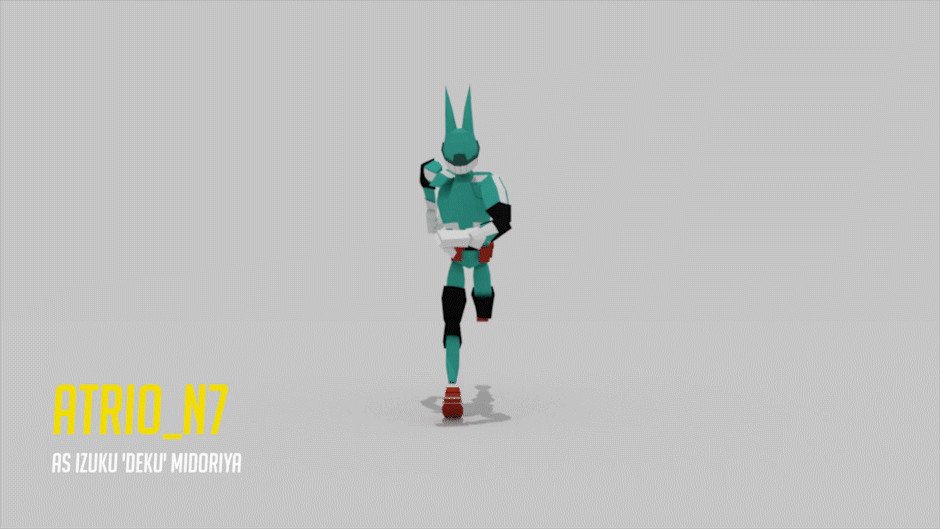 ArtStation - Izuku 'Deku' Midoriya Run Cycle