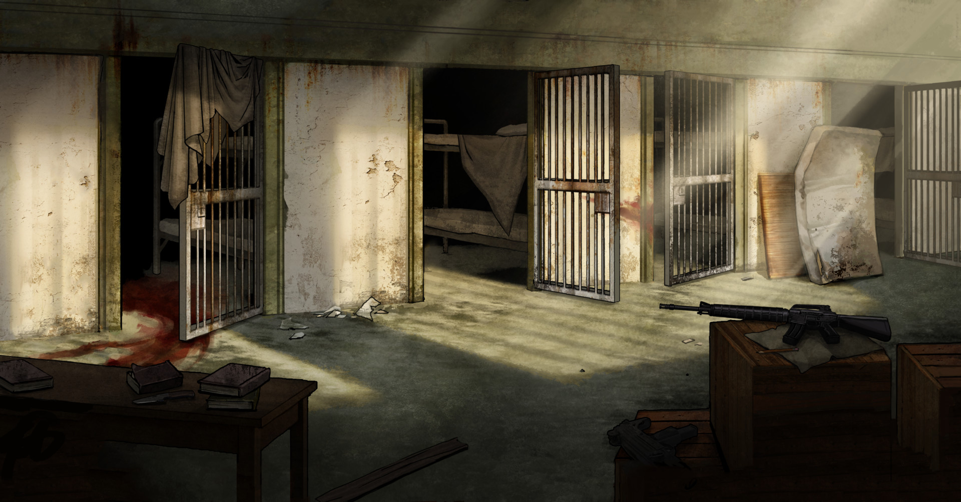 prison background gacha