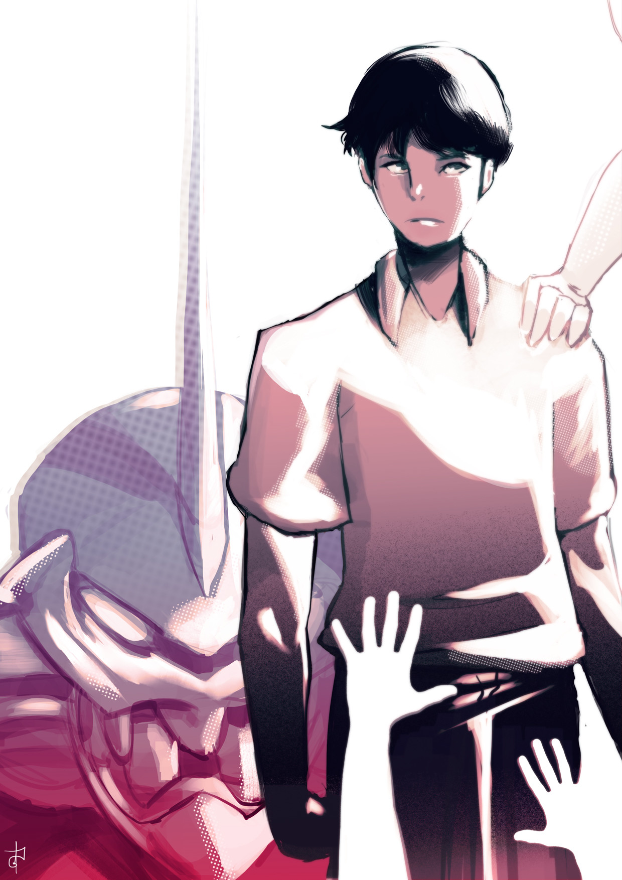 ArtStation - Shinji and Eva 01