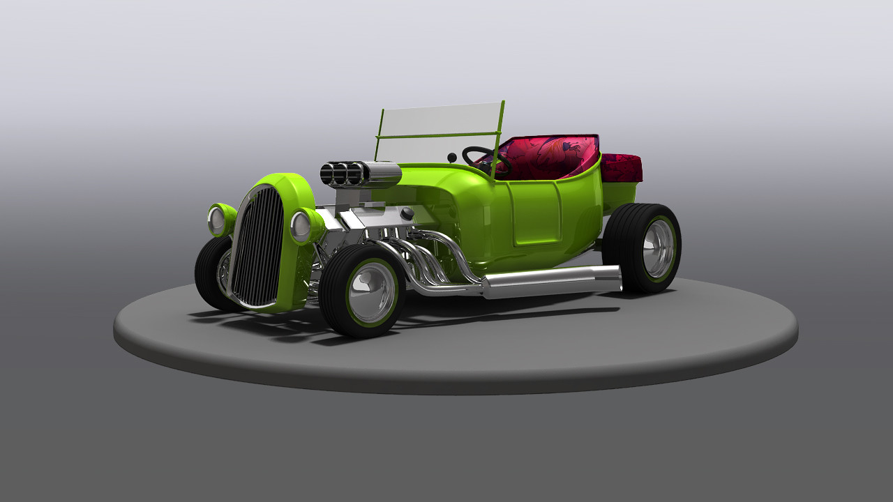 ArtStation - T-Bucket Hotrod