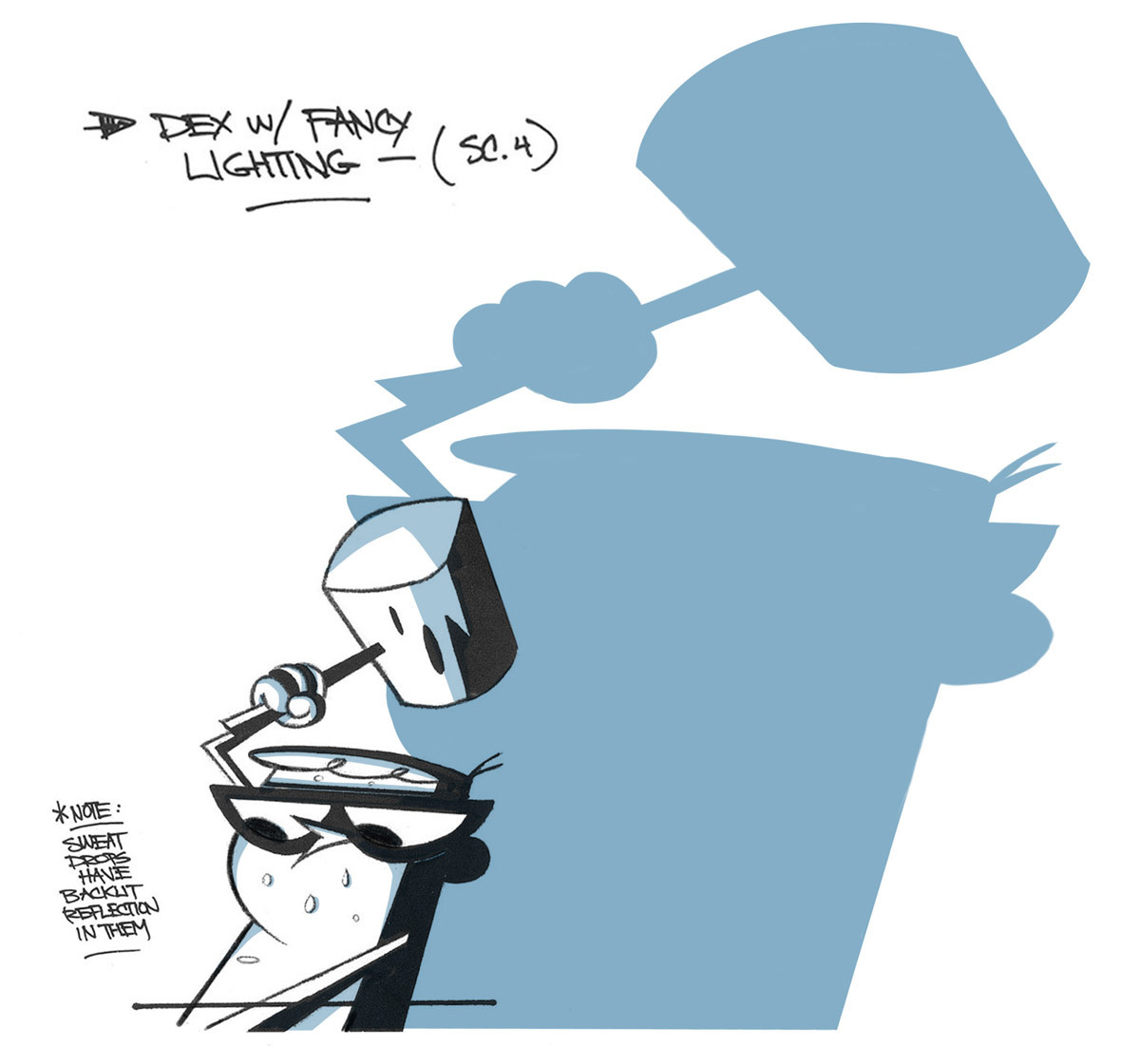 ArtStation - Dexter's Lab model w/shadow guide