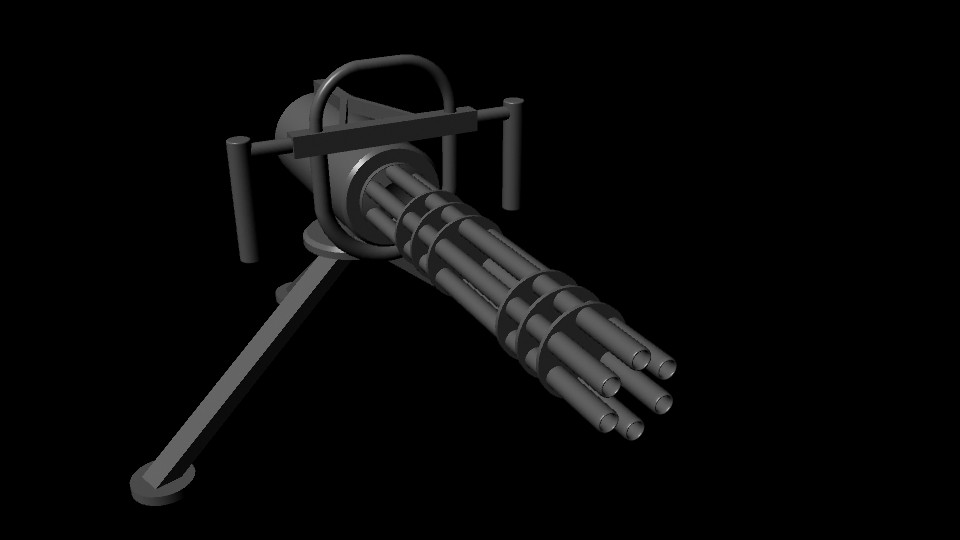 ArtStation - gatling gun