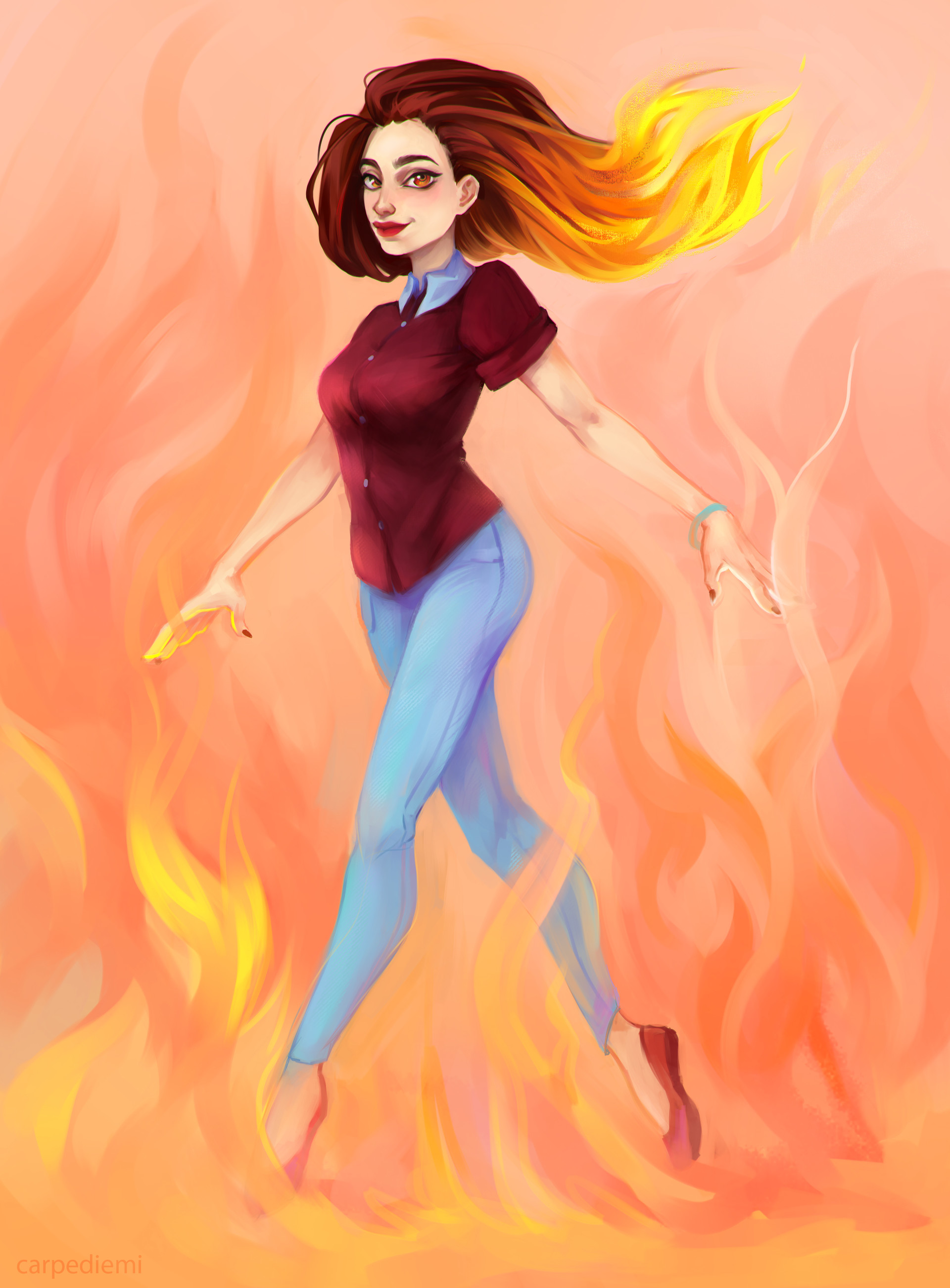 ArtStation - fire dancer