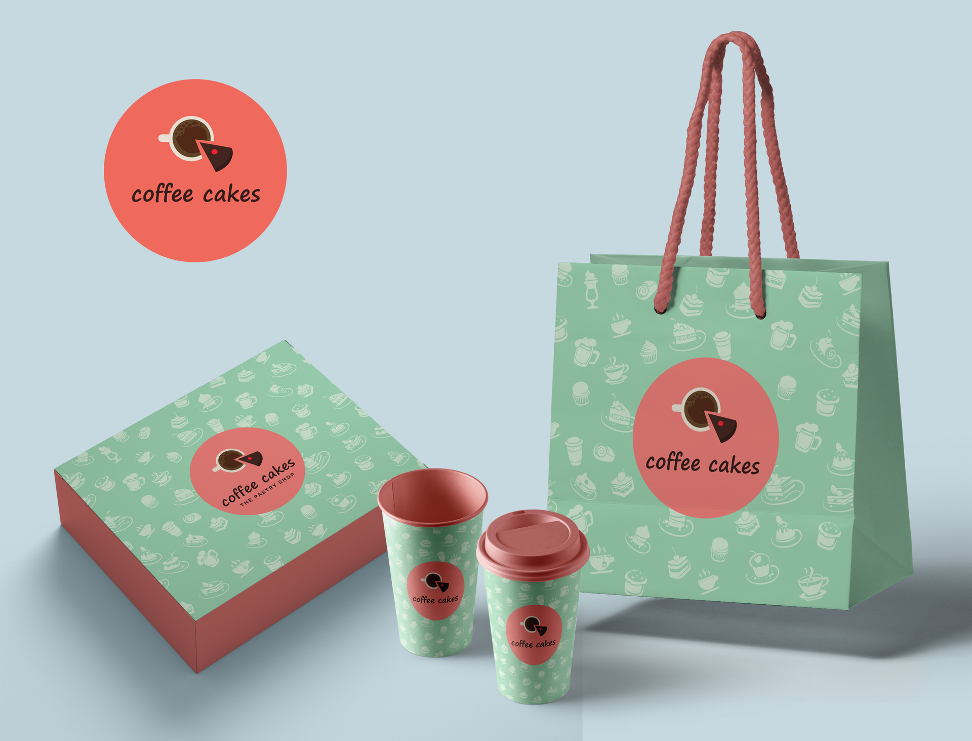 ArtStation - COFFEE CAKES PACKAGING