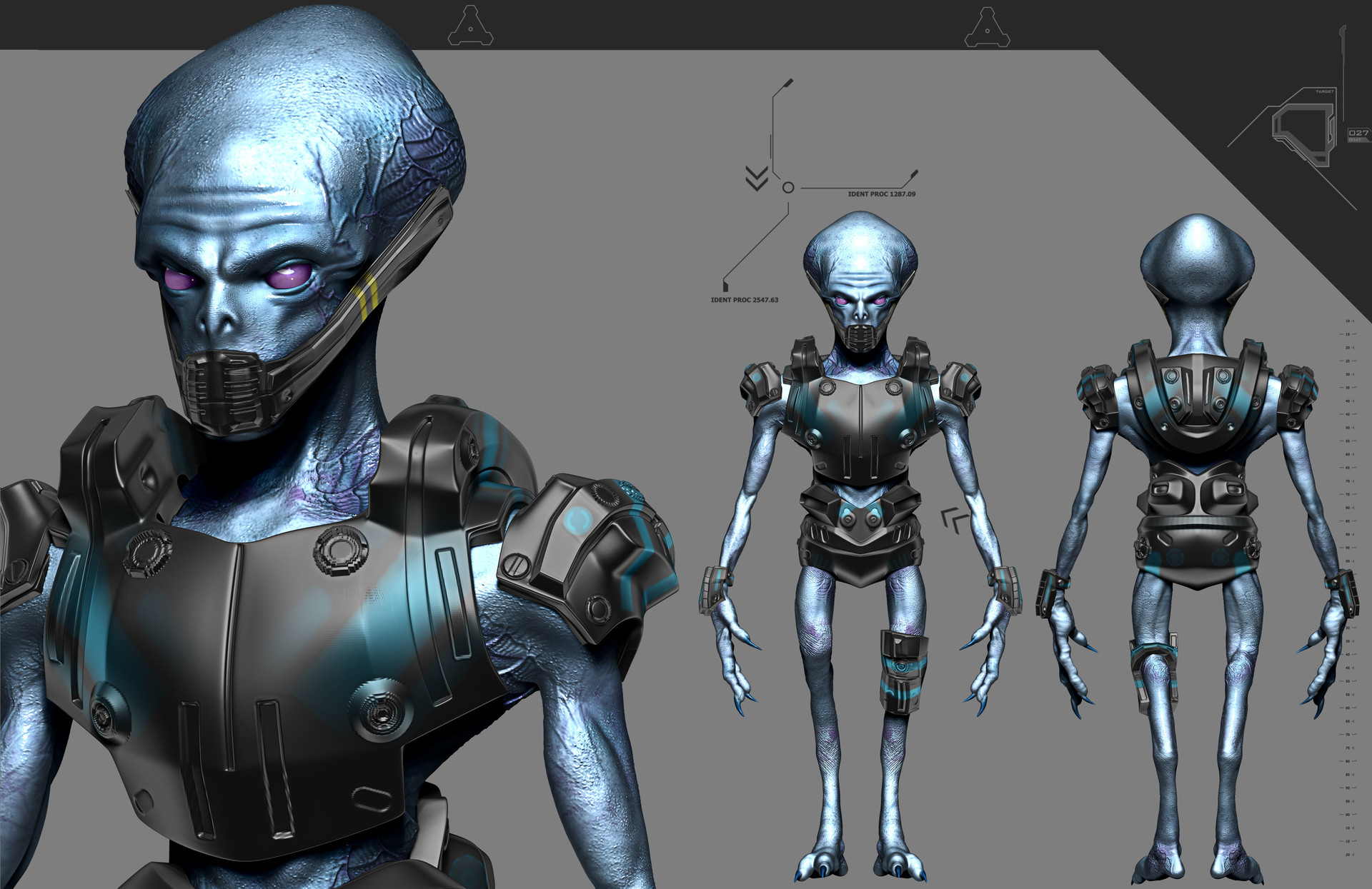 ArtStation - Blue Alien