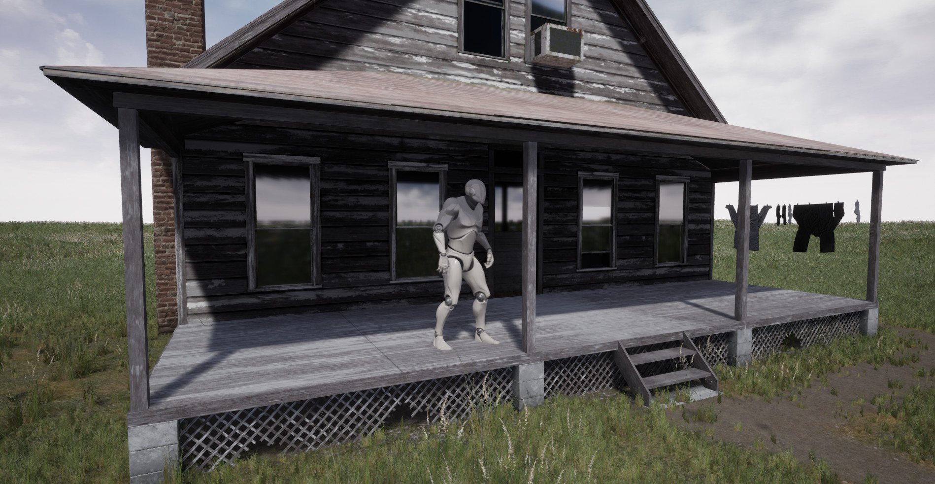 Sebastiaan de Groot - Rundown futuristic farm house