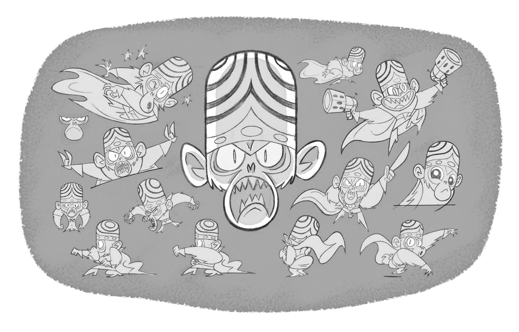 ArtStation - Mojo Jojo Expressions - THE POWERPUFF GIRLS 10th ANNIV ...