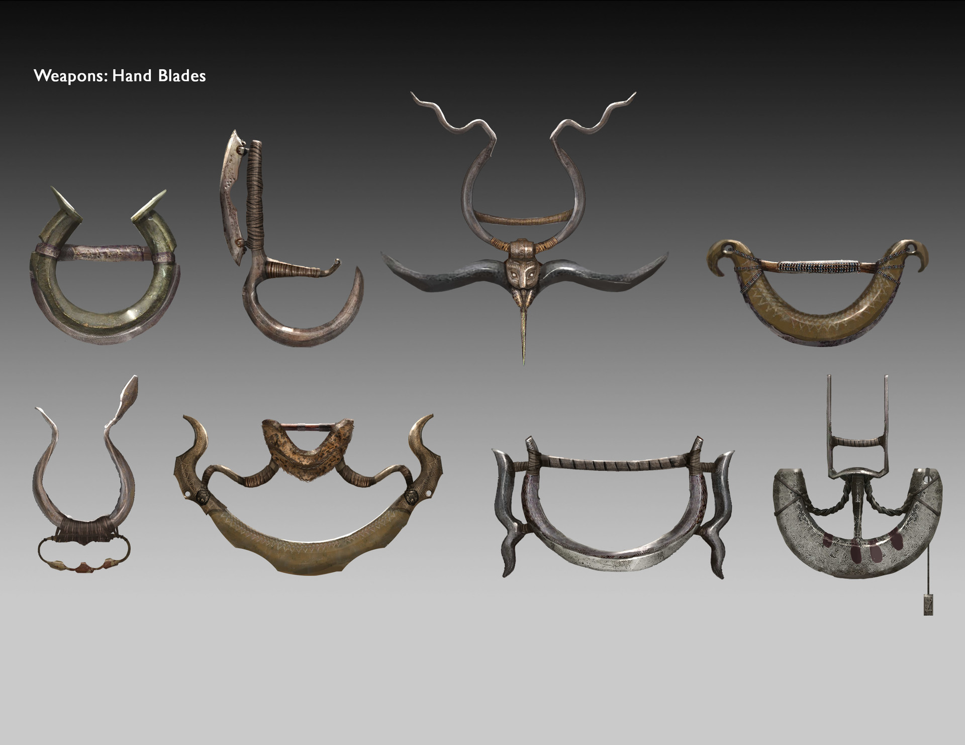 ArtStation - God of War Redesign Project: Hand Blade Weapon Sheets