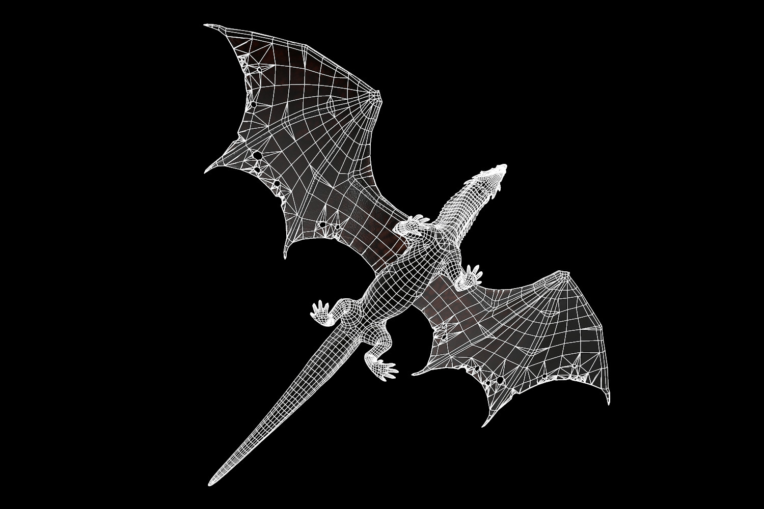 Evgeniy (Extruder) Pyrch - Dragon for KalqueLord ‏Retopology