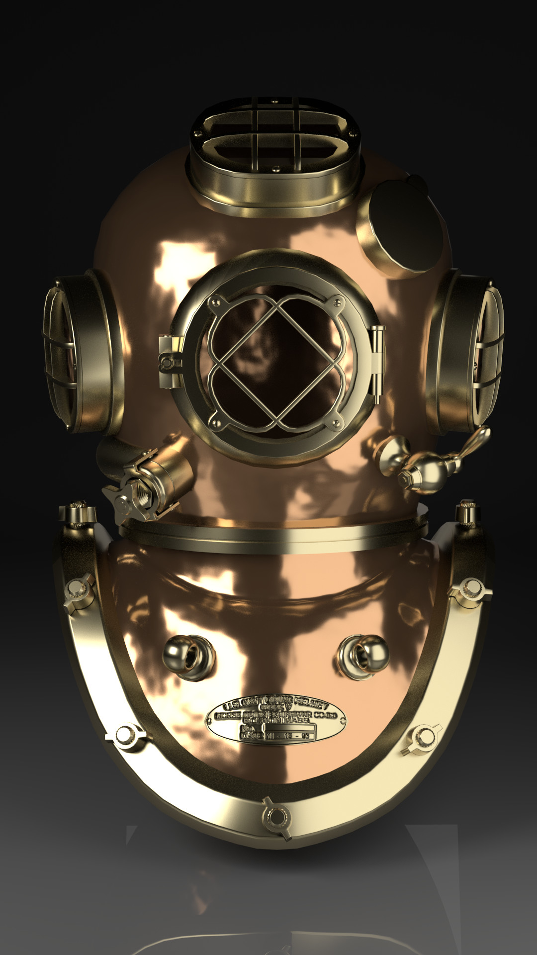 ArtStation - U.S. Navy Diving Helmet Mark V (Updated)