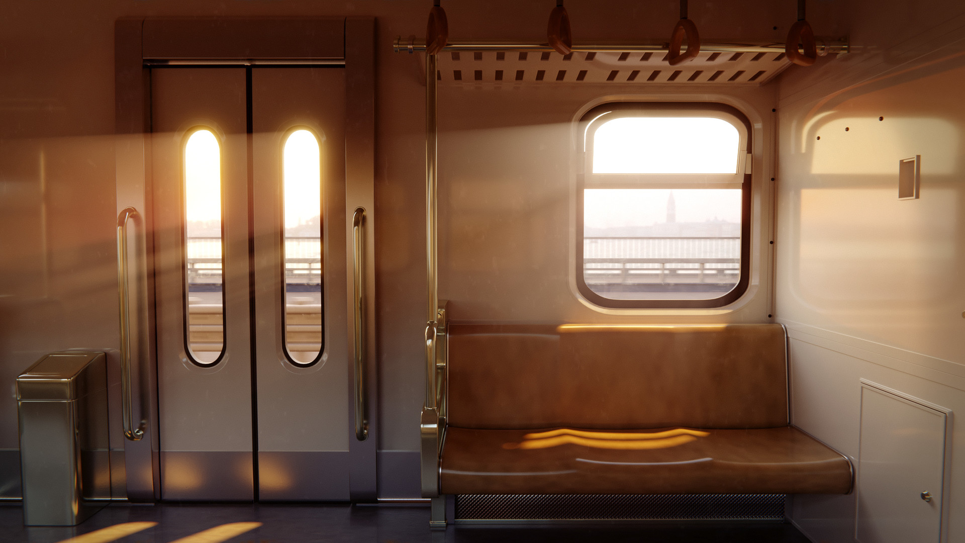 ArtStation - Inside of the train