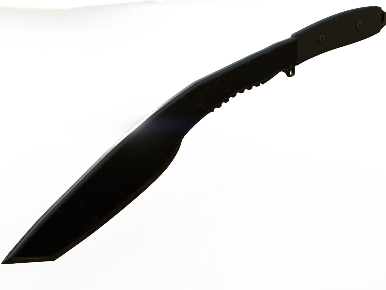 Ryan F. - Kukri Machete with a Tanto Point.