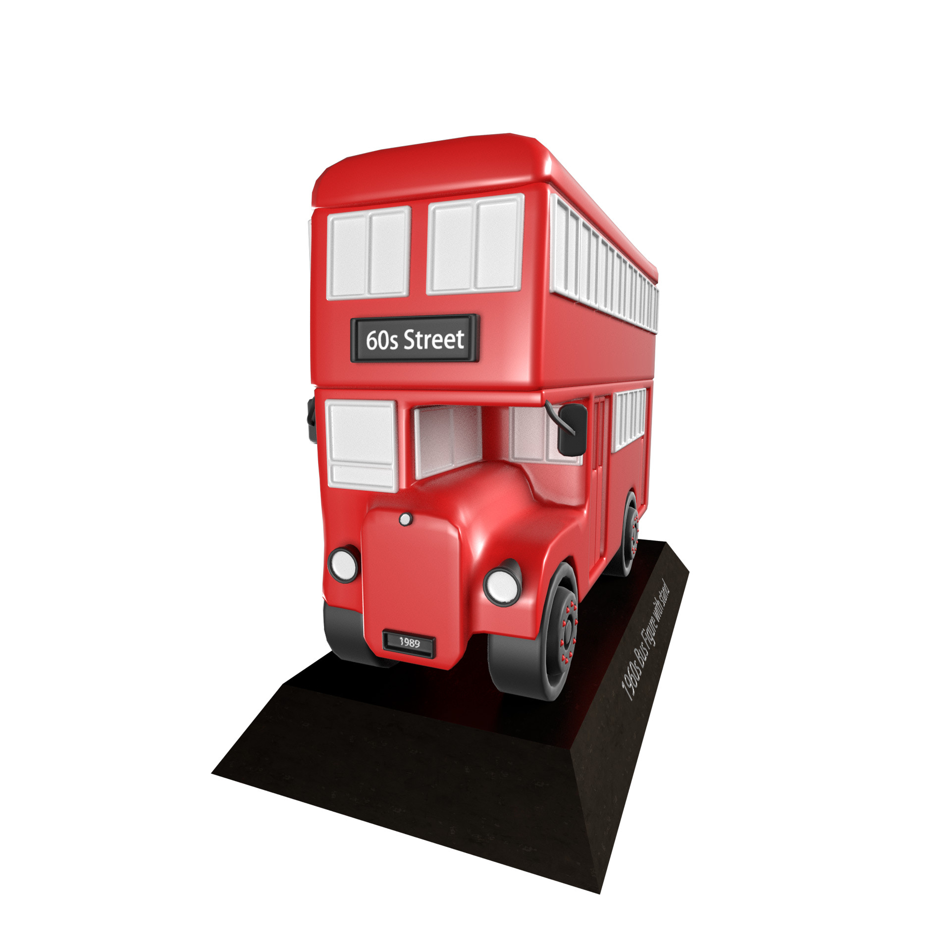 ArtStation - 1960s Bus Figure with stand