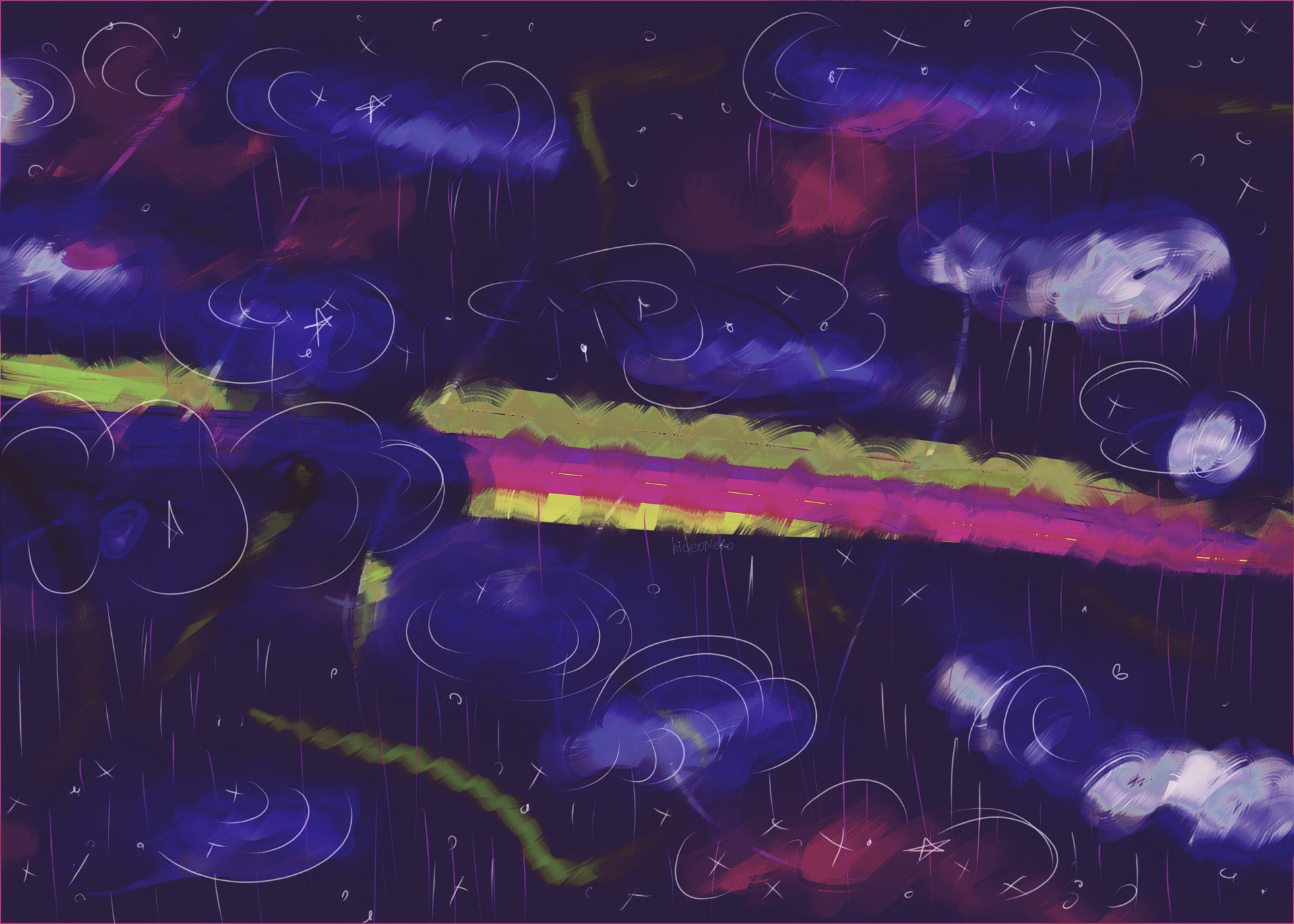 ArtStation - night rain